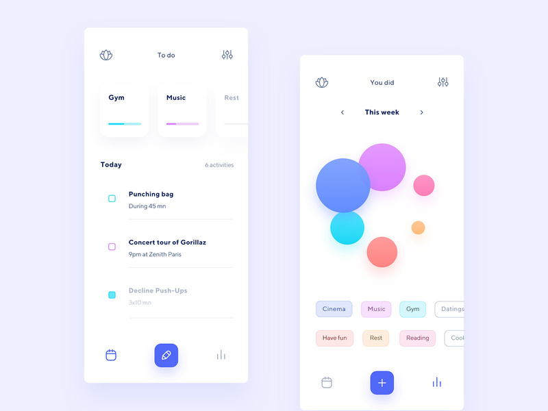 Free Design Materials – 25 Great To-Do List App UI Designs For Your ...